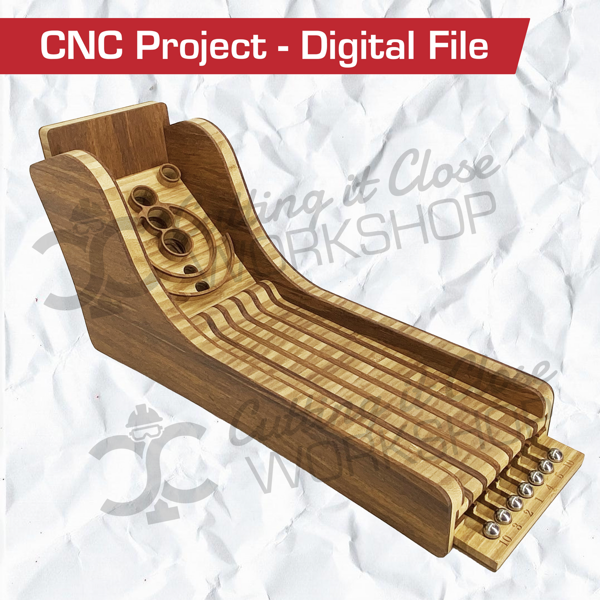 Mini Skeeball Table Digital File — CIC Workshop