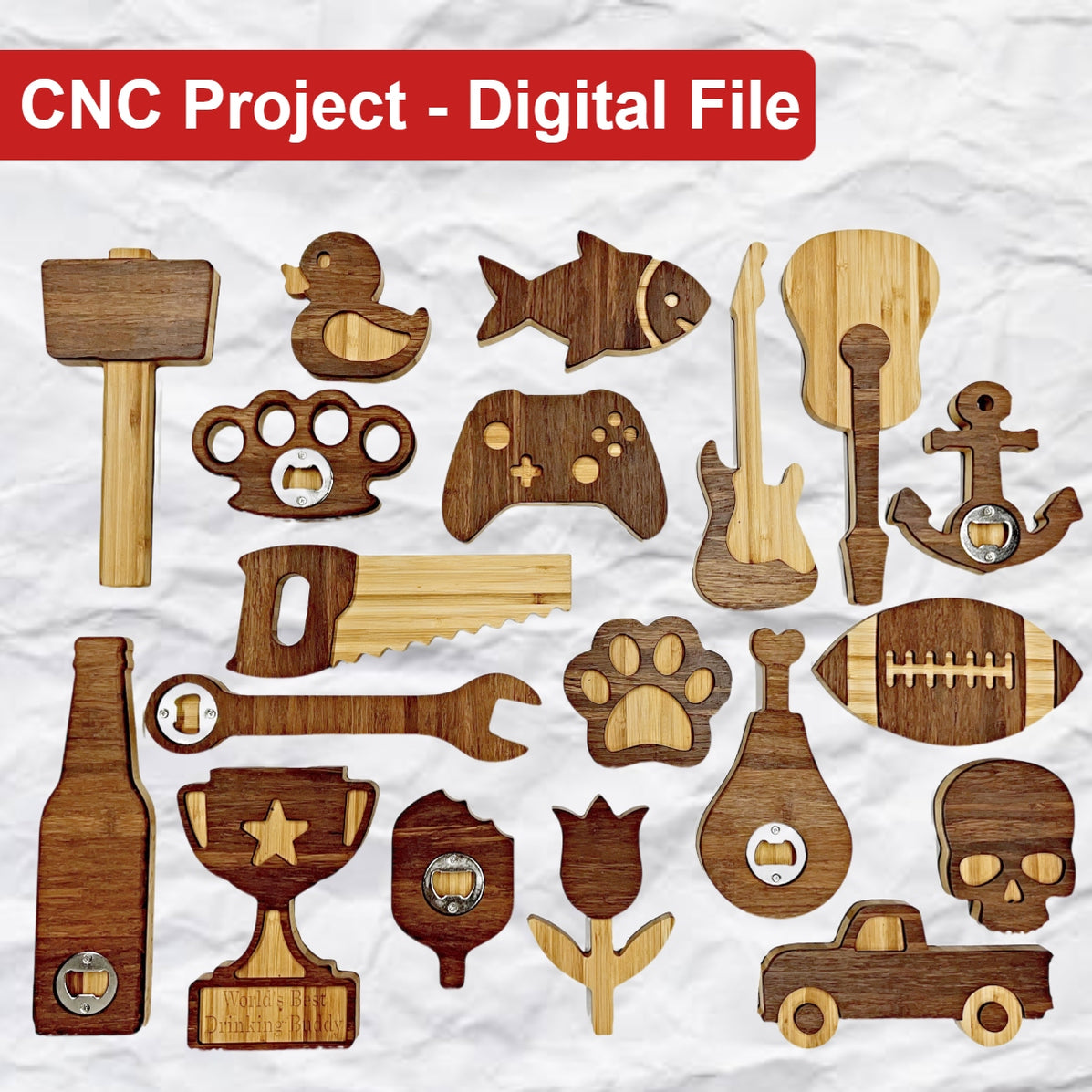 Bottle Cap Openers Digital File — CIC Workshop