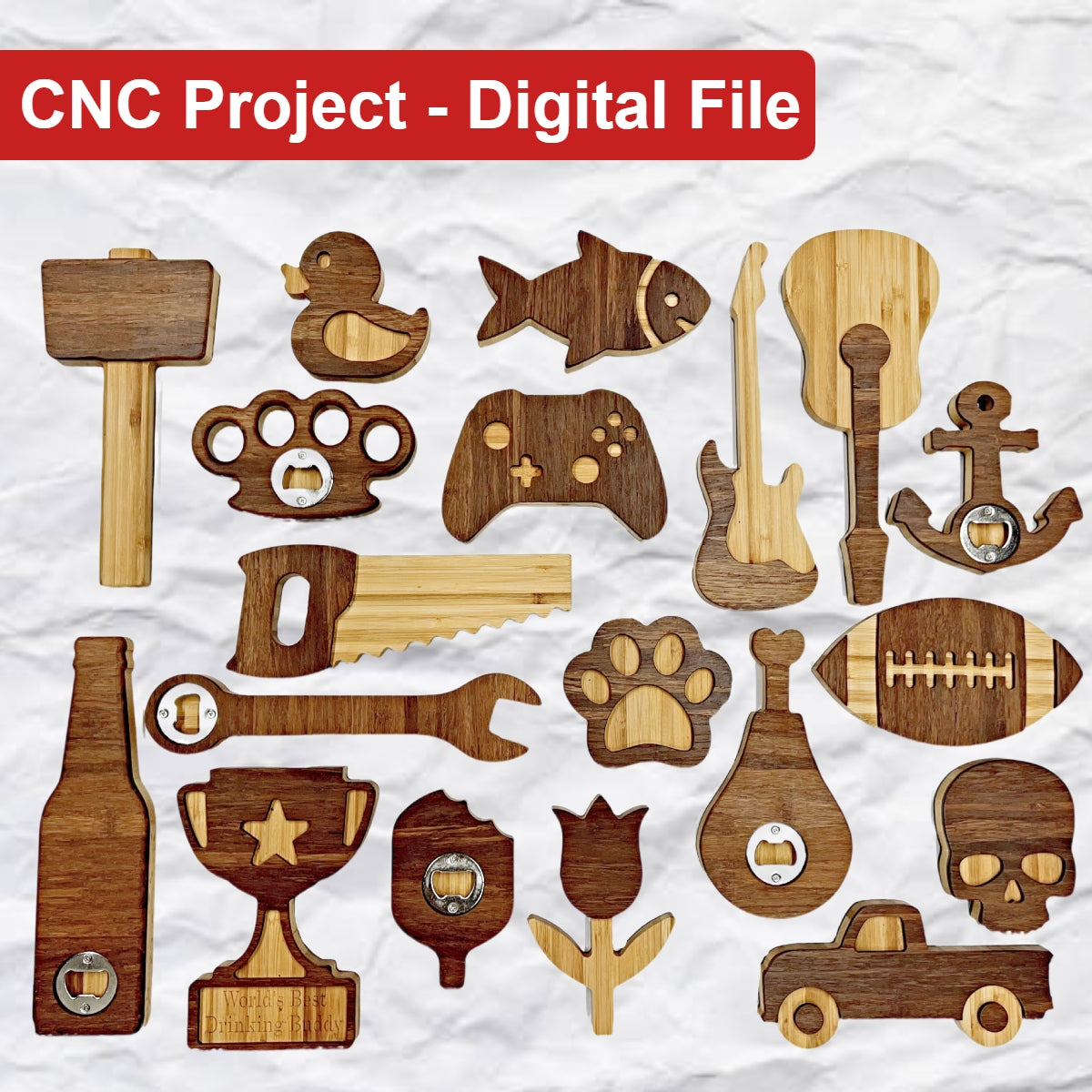 Bottle Cap Openers Digital File — CIC Workshop
